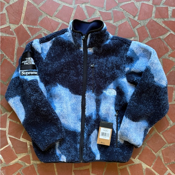 Supreme | Jackets & Coats | Supreme The North Face Bleached Denim Print ...